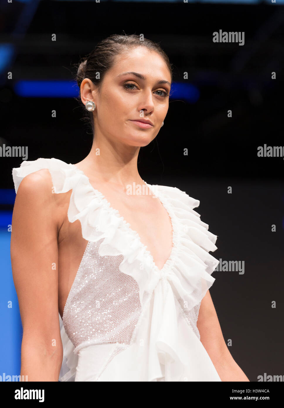 New York, NY USA - October 9, 2016: Model walks runway for Israeli ...