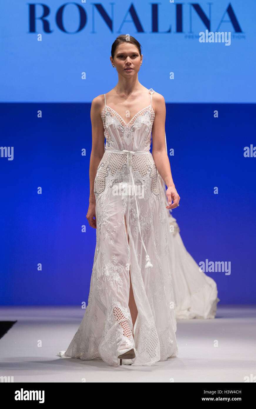 New York, NY USA - October 9, 2016: Model walks runway for Israeli ...