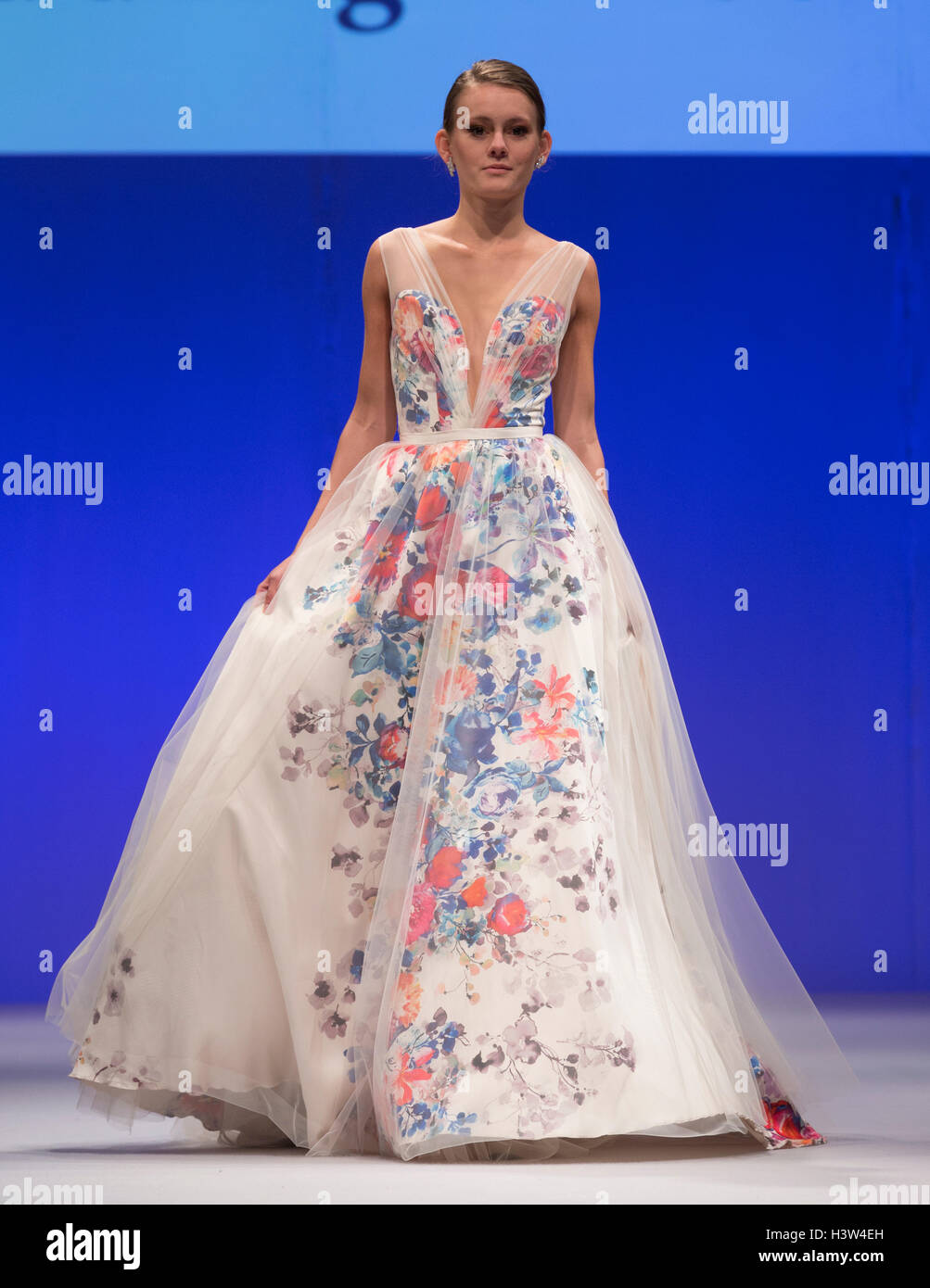 New York, NY USA - October 9, 2016: Model walks runway for Israeli ...