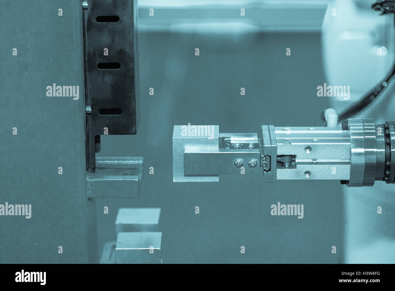 Digital control manipulator handling items feature. Precision ...