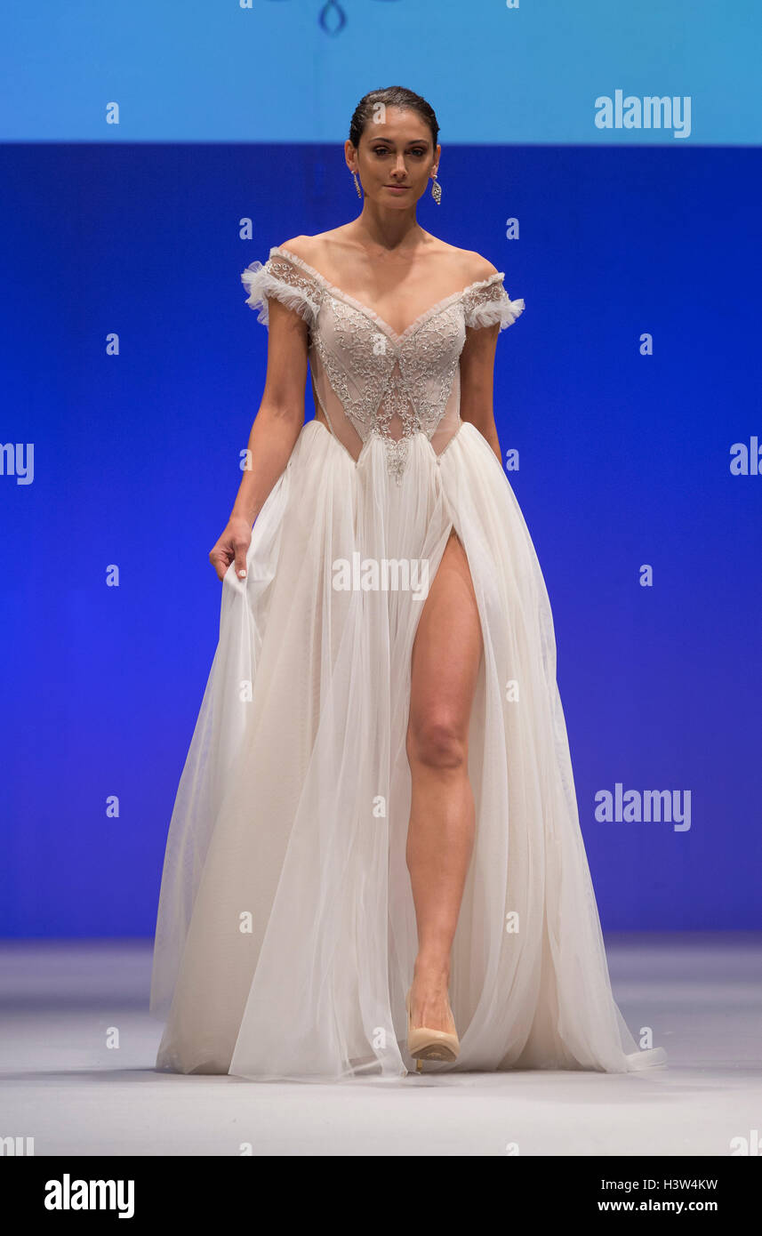 New York, NY USA - October 9, 2016: Model walks runway for Israeli ...
