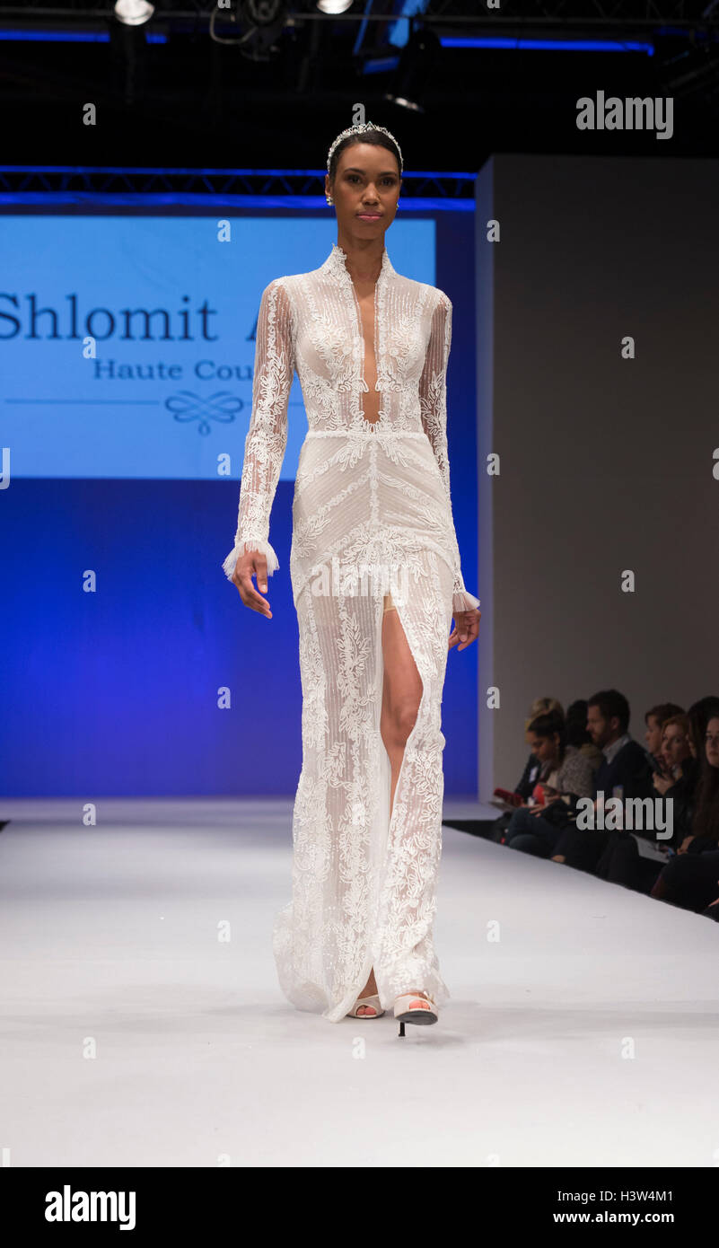 New York, NY USA - October 9, 2016: Model walks runway for Israeli ...