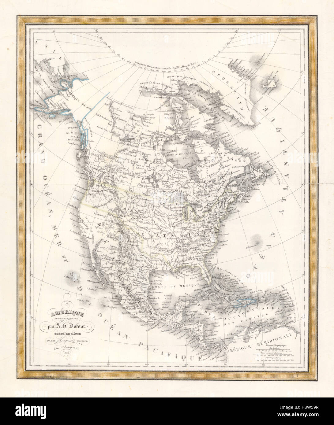 Mexican american war map hi-res stock photography and images - Alamy