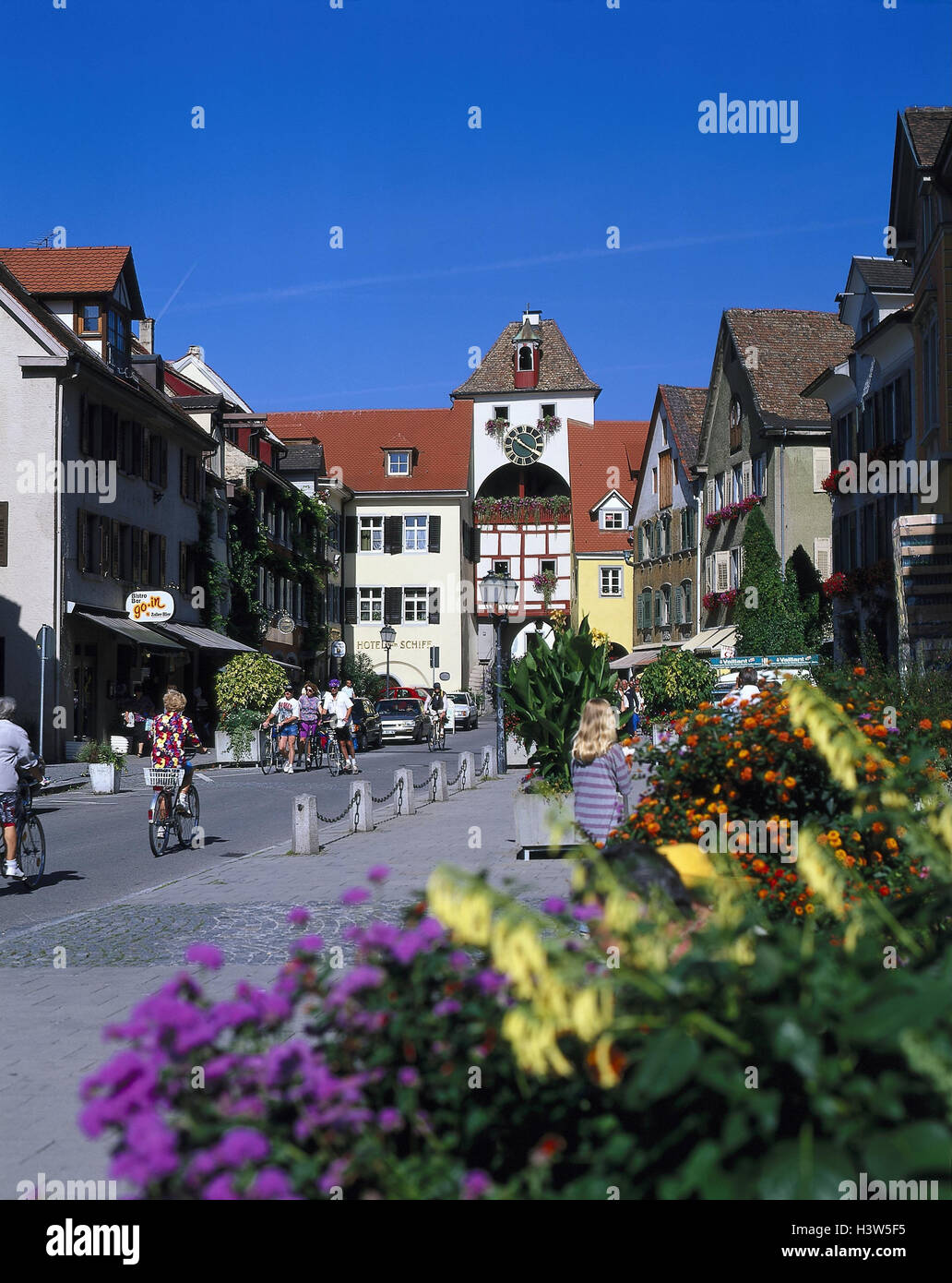 Germany, Lake Constance, sea castle, city centre, Lake Constance circle ...