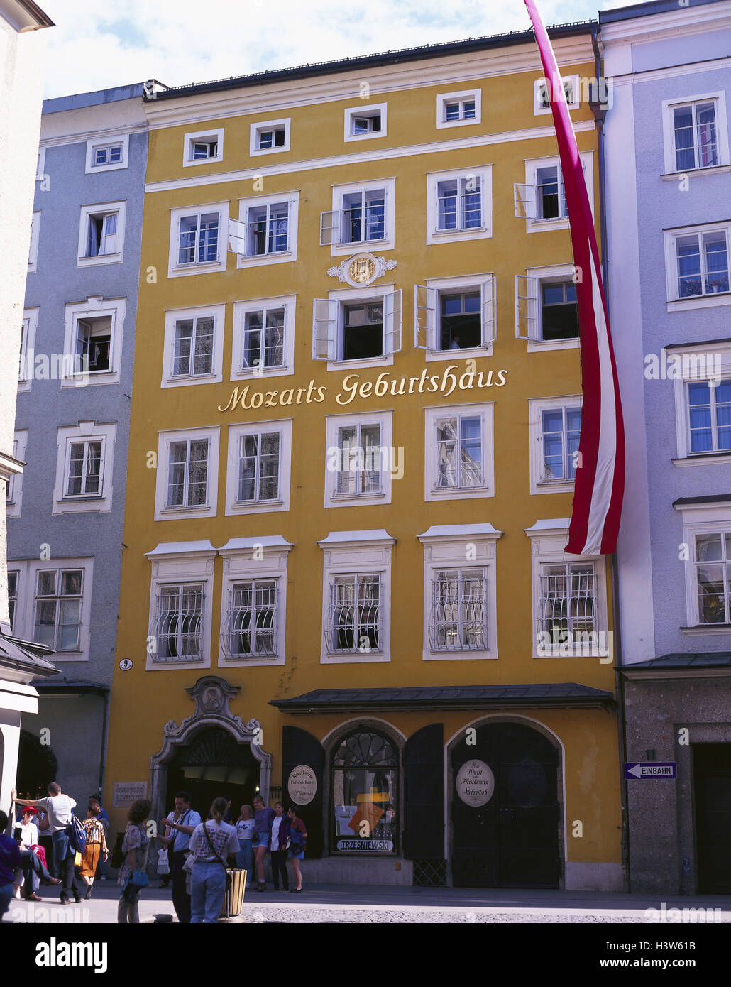 Austria, Salzburg, Mozart's birthplace, town, Mozart town, Mozart ...