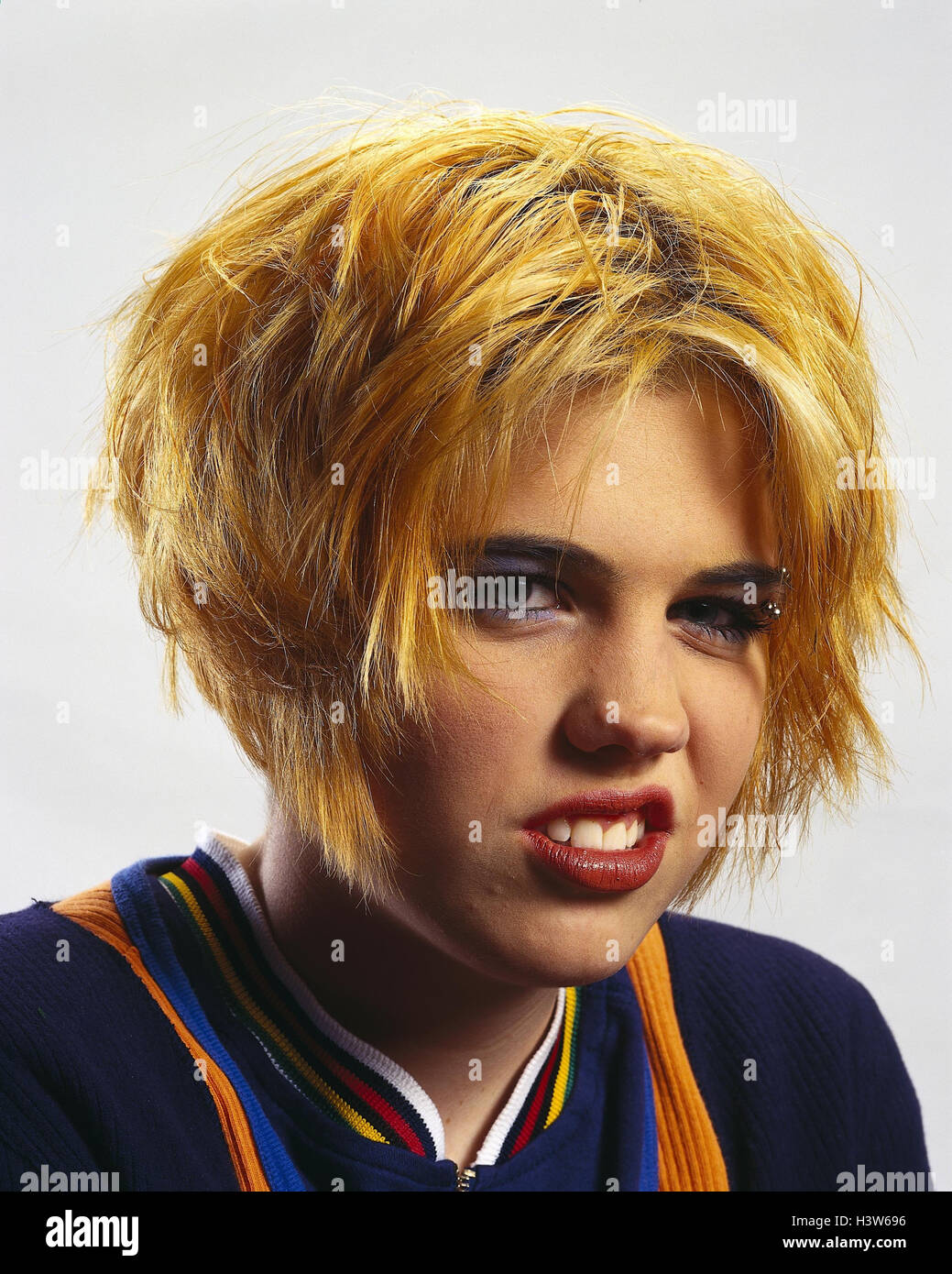 Teenager, girls, facial play, portrait, mb 66 A7 Stock Photo - Alamy