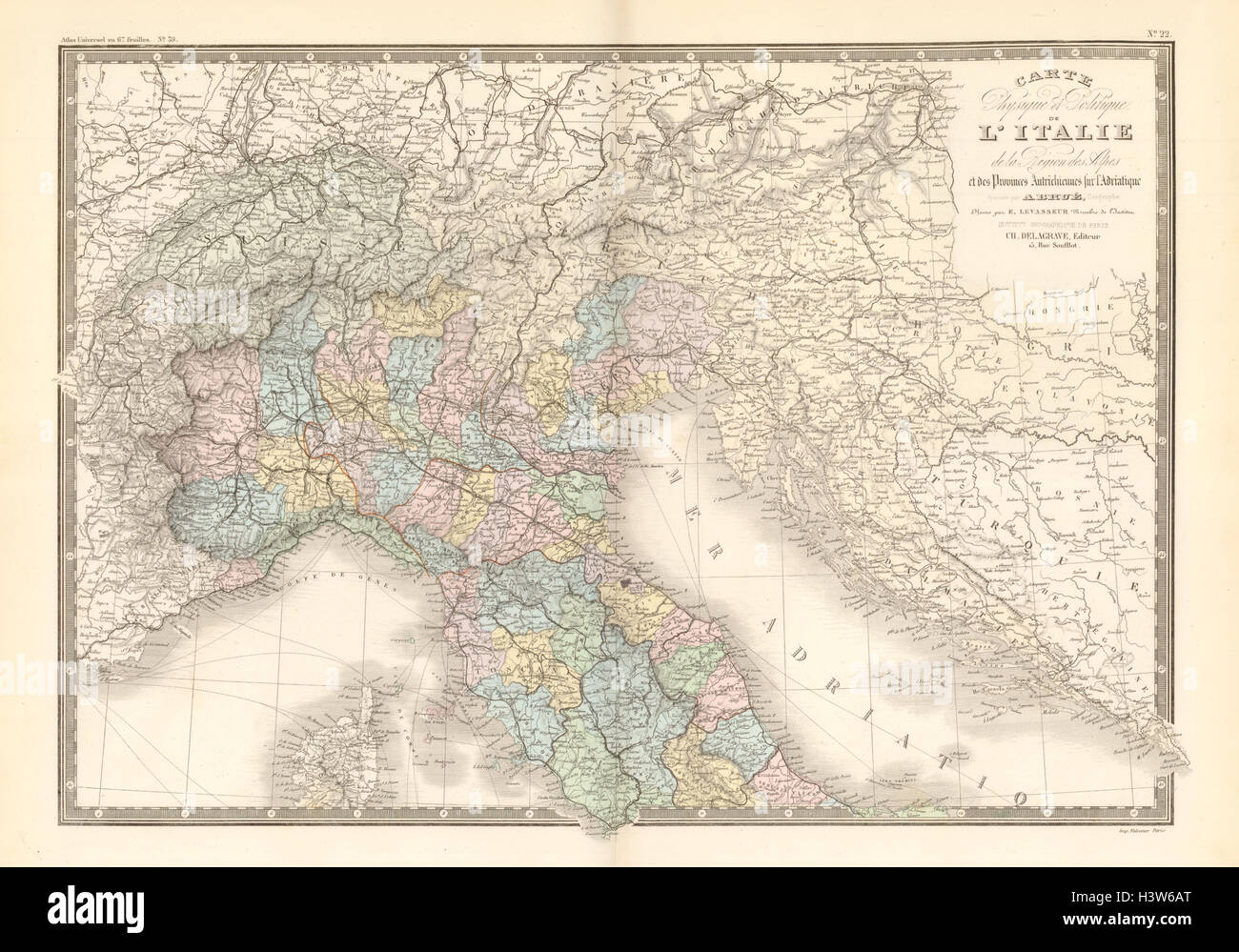Carte ancienne alpes hi-res stock photography and images - Alamy