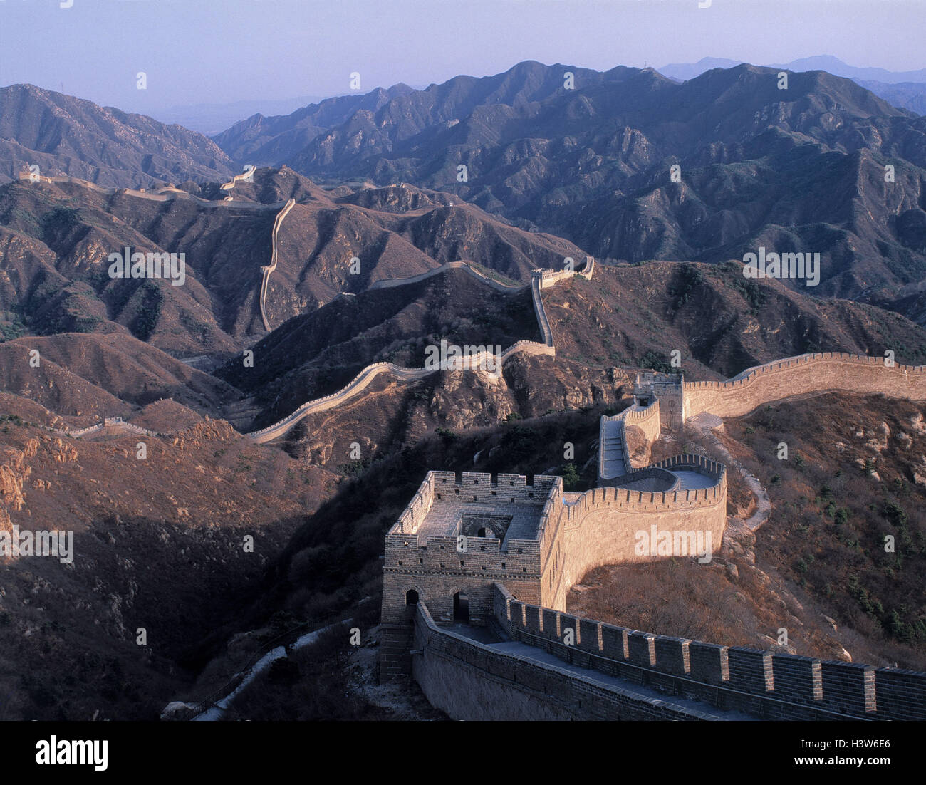 China, the Great Wall China Asia, UNESCO-world cultural heritage, place ...