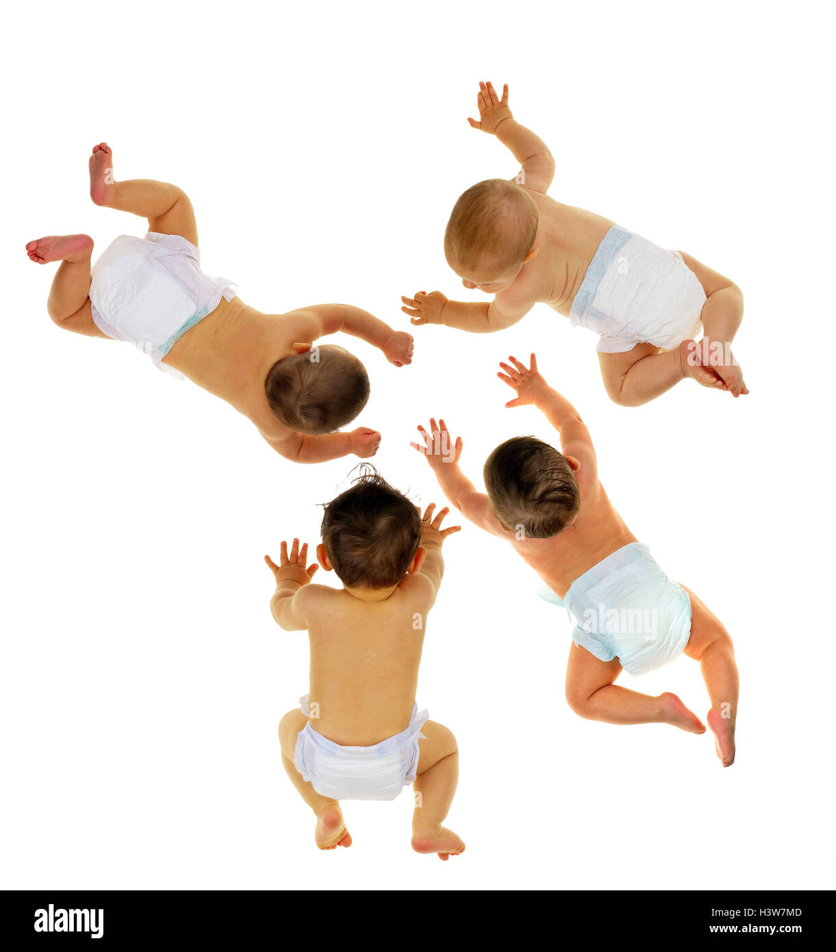 Baby from above nappy Cut Out Stock Images & Pictures - Alamy
