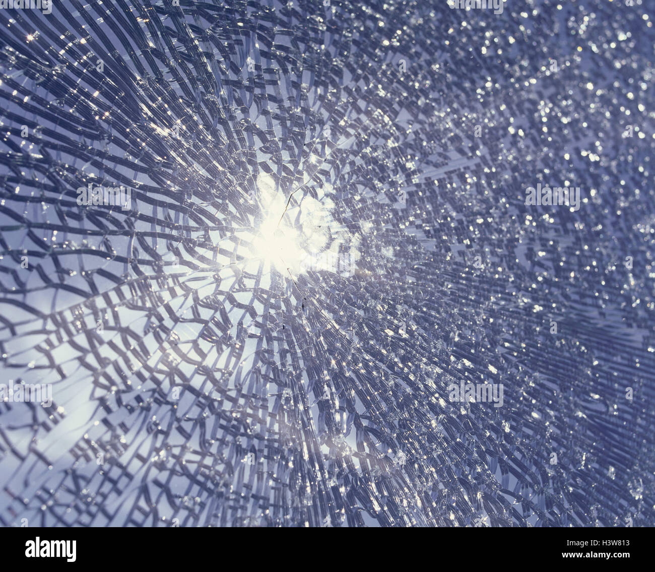 Special glass, splintered Stock Photo - Alamy