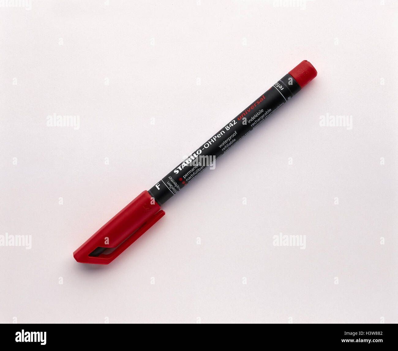 Transparency marker, red, inscription, pen, special pen, colour pencil ...