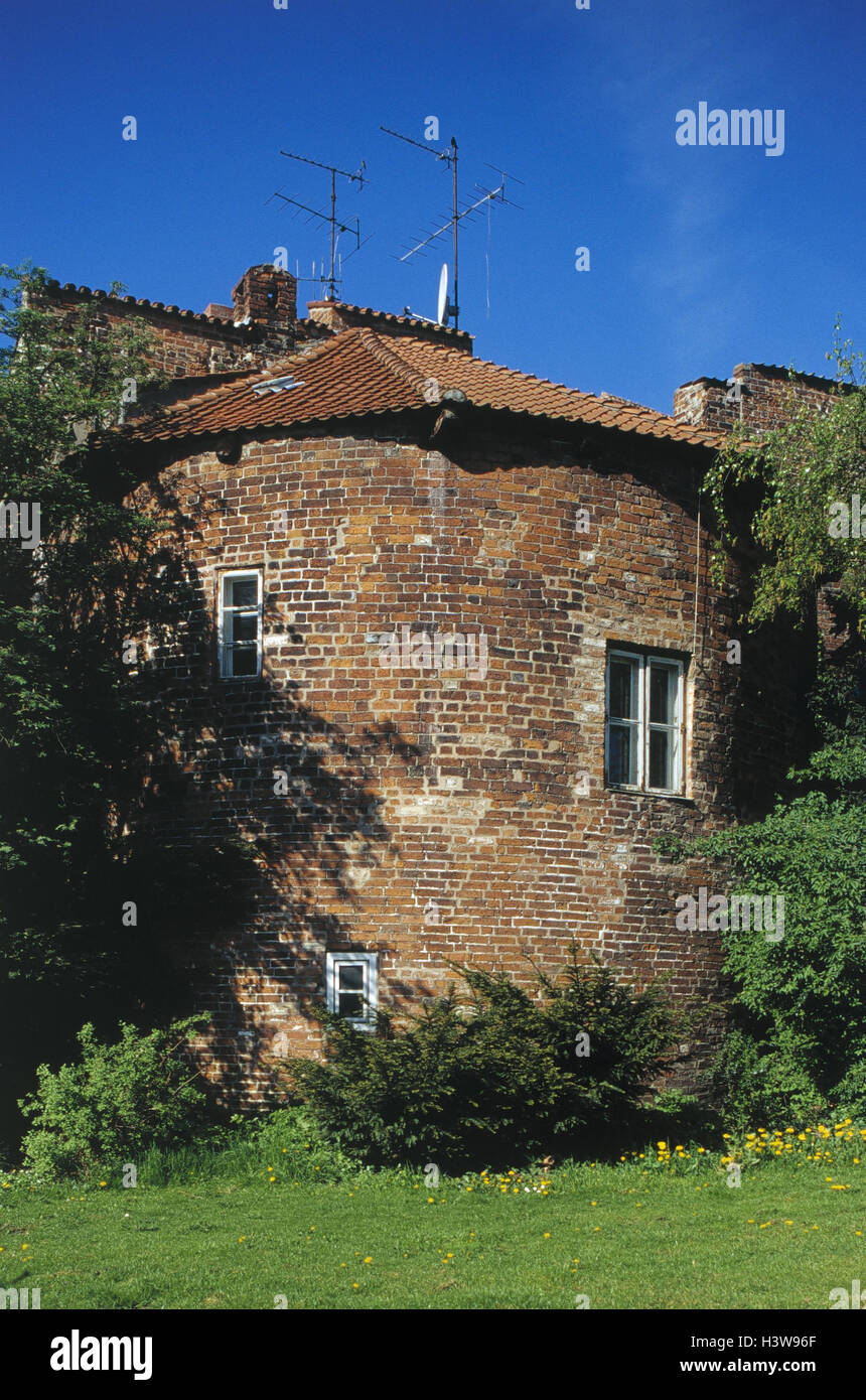 Germany, Schleswig - Holstein, Lübeck, Old Town, brick building, detail ...