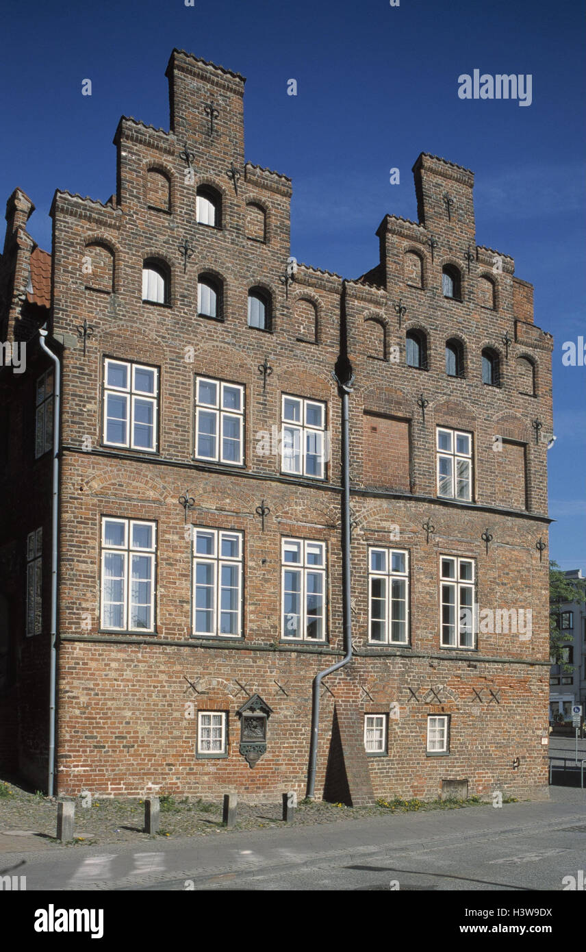 Germany, Schleswig - Holstein, Lübeck, Old Town, brick building, Europe ...