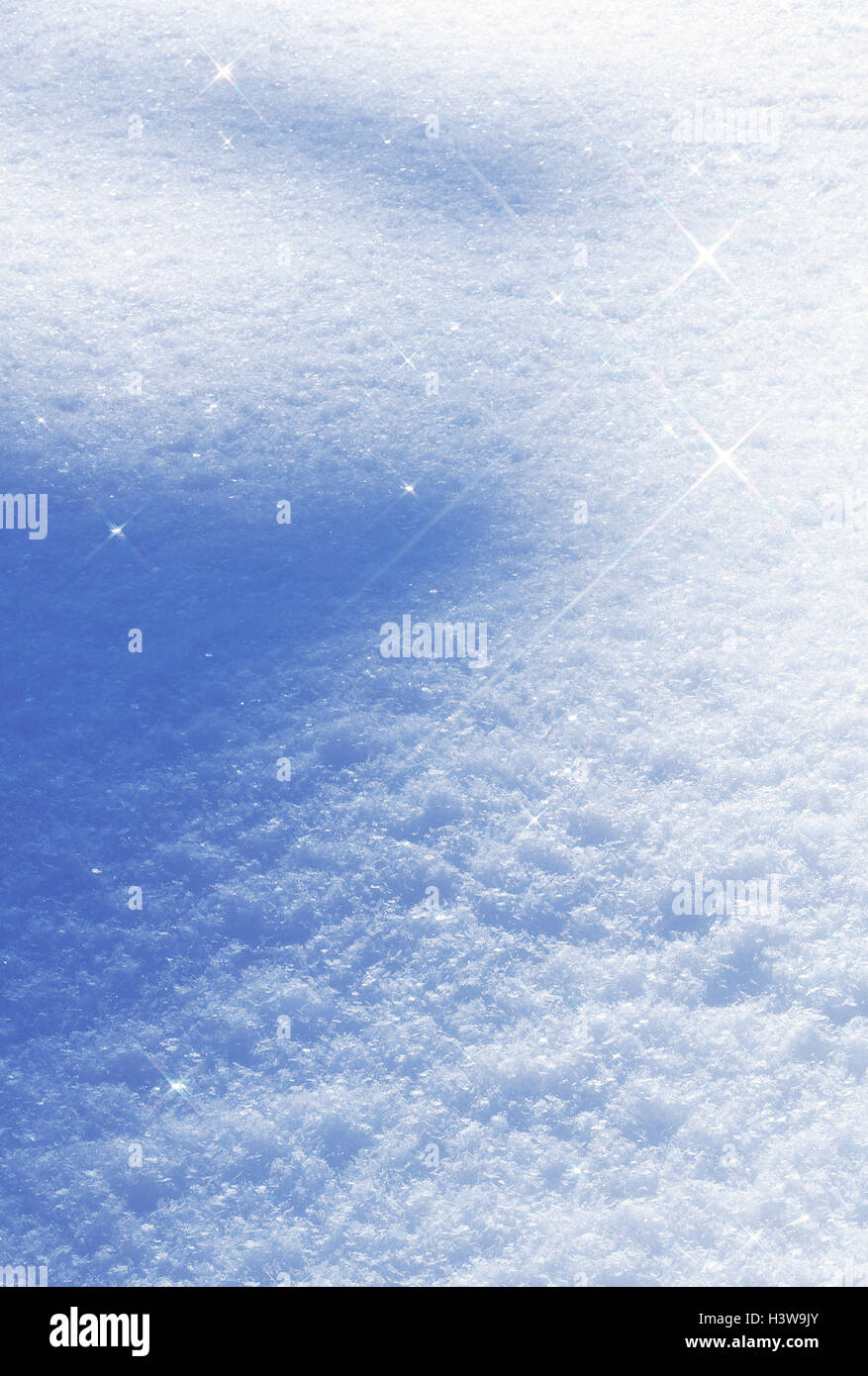Winters, snow surface, detail, glitter, snow, snow surface, untouched ...
