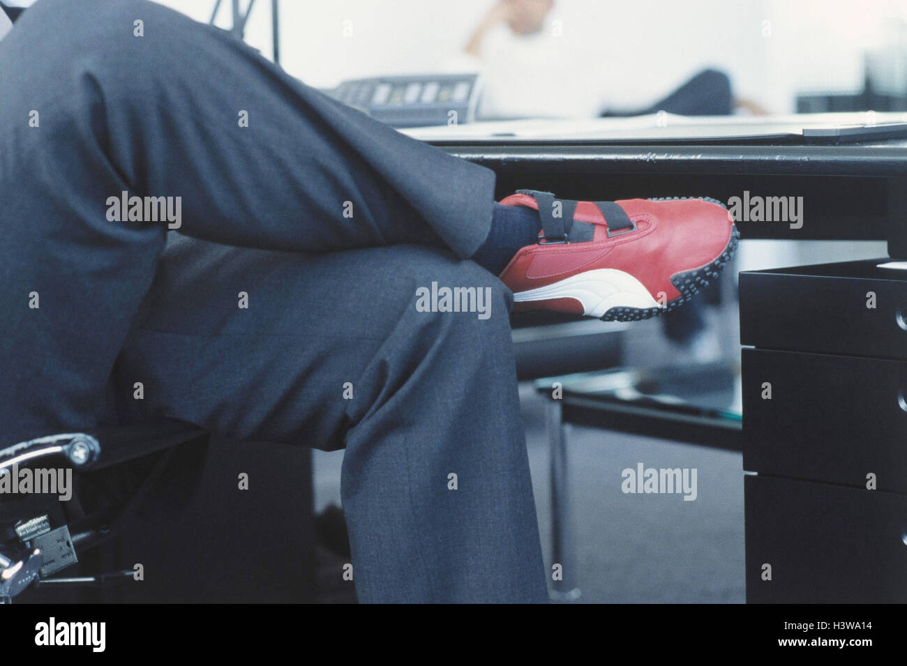 Office, man, detail, feet, shoes, red, business, businessman, clerk ...
