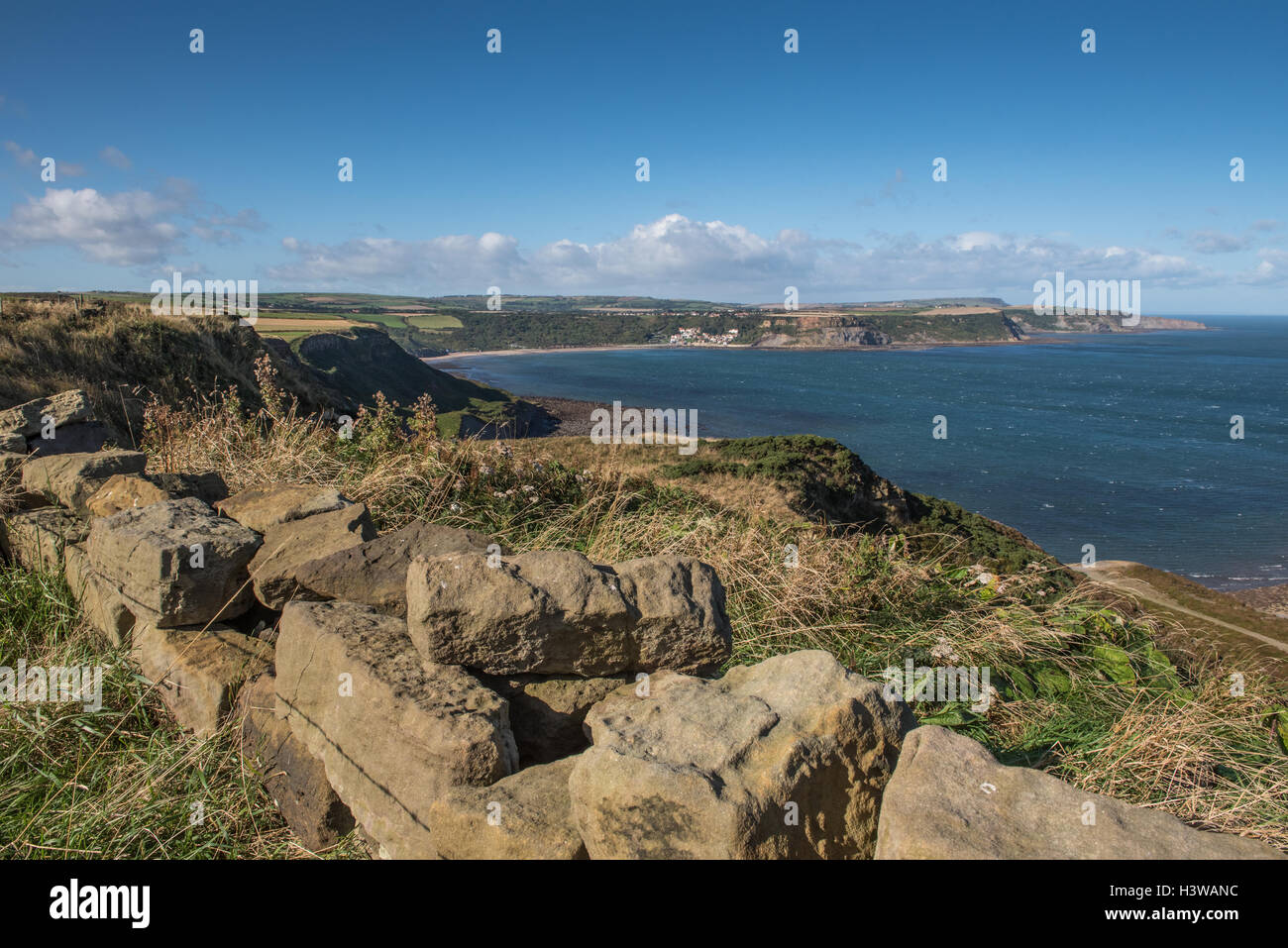 Runswick bay yorkshire coast hi-res stock photography and images - Alamy