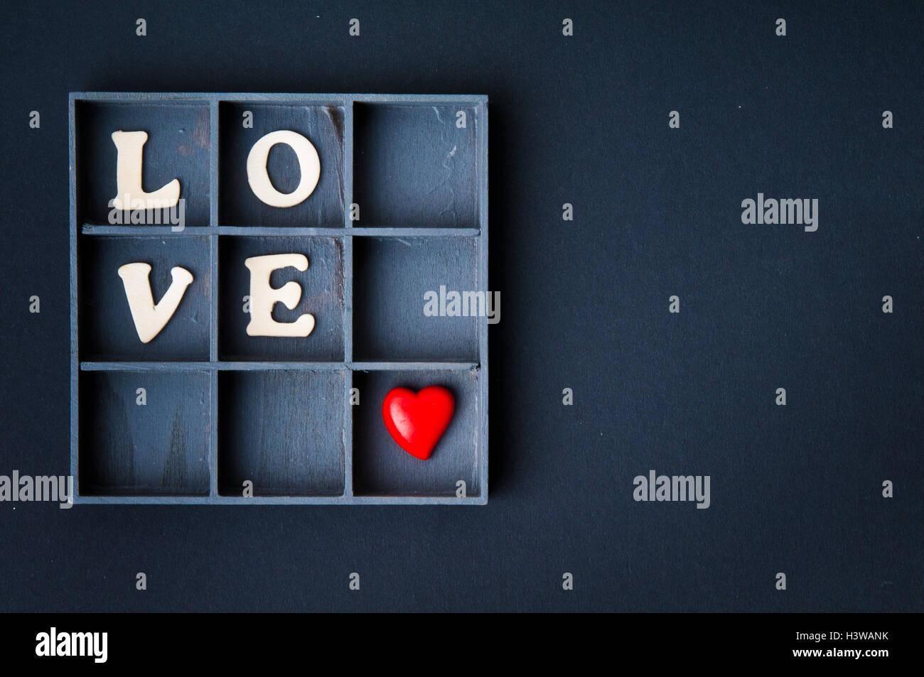 heart shape in a box, love concept Stock Photo - Alamy