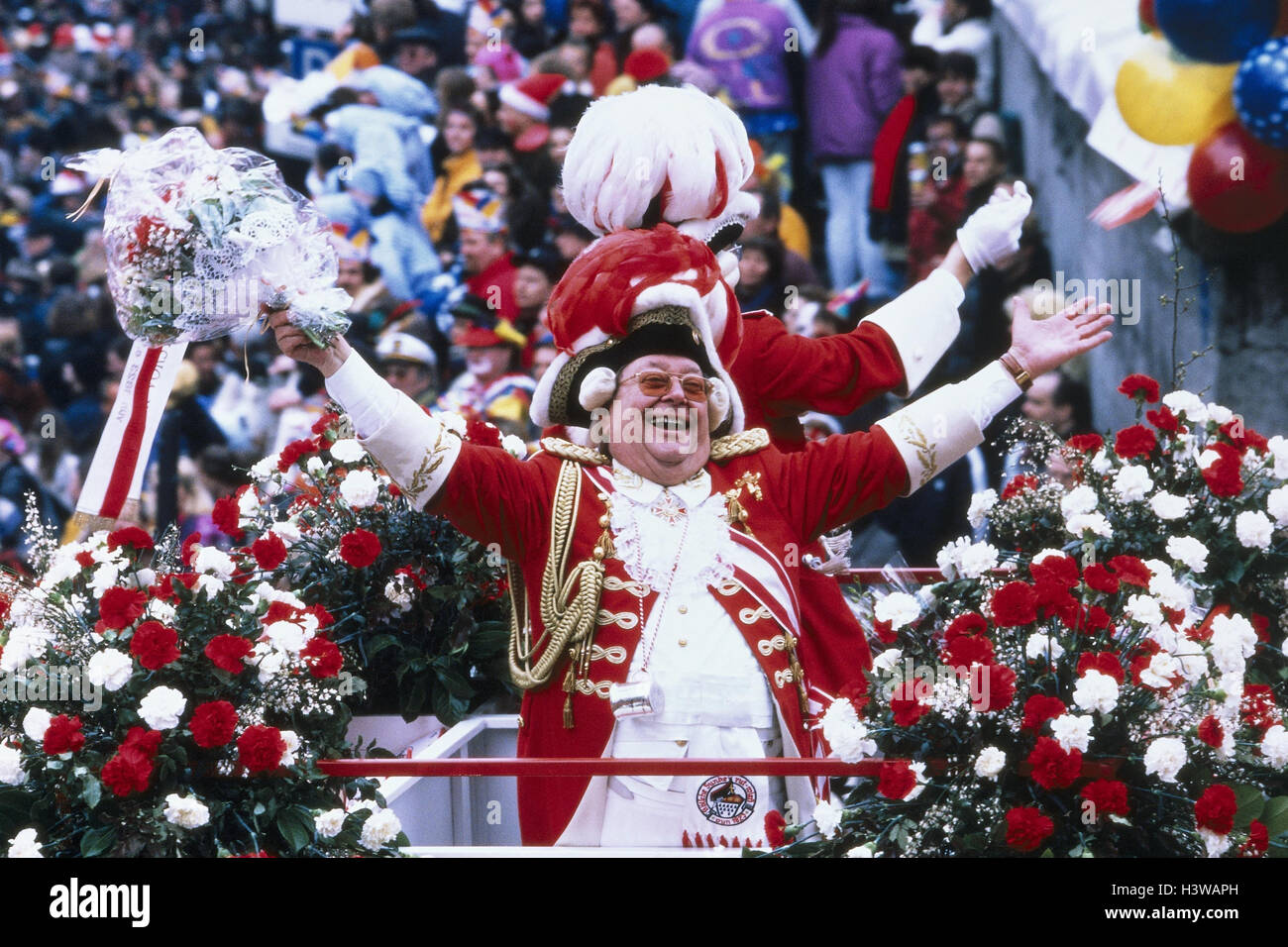 Germany, Cologne, Rose Monday train, fixed carriage, prince's guard ...