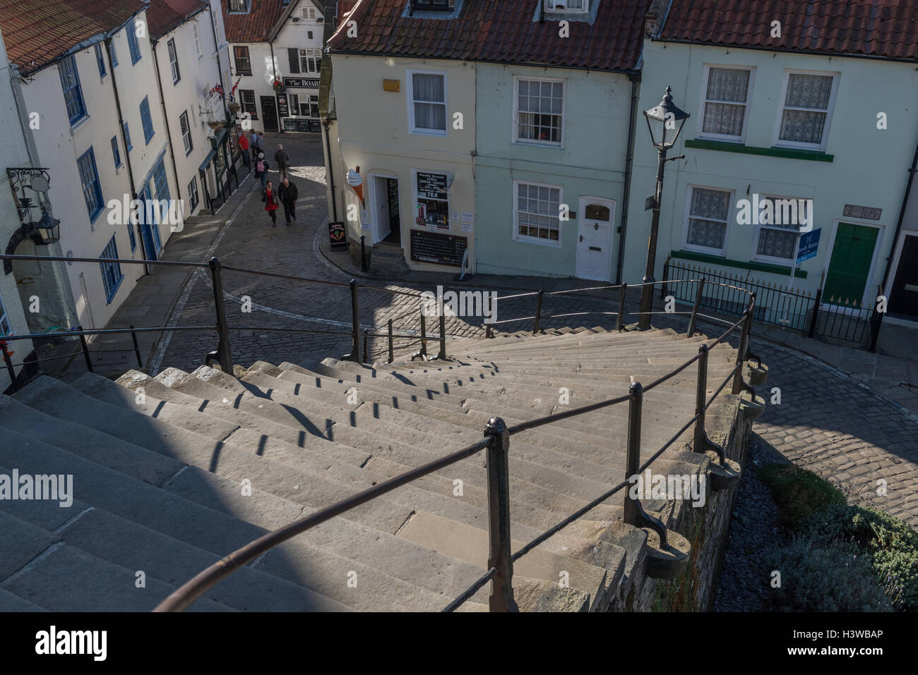 Whitby's 199 steps Stock Photo - Alamy