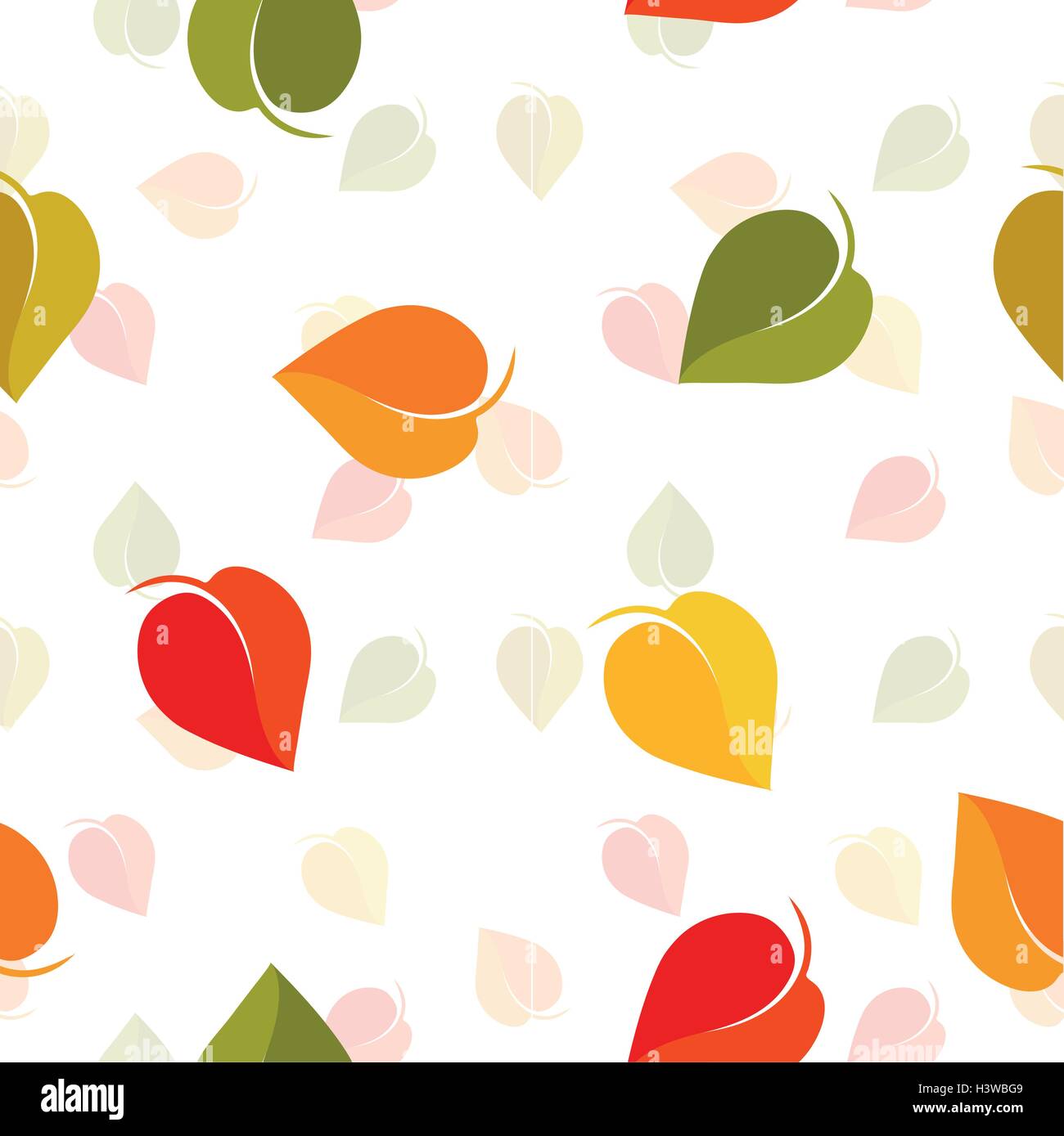 Isolated abstract colorful leaves background. Autumn foliage backdrop ...