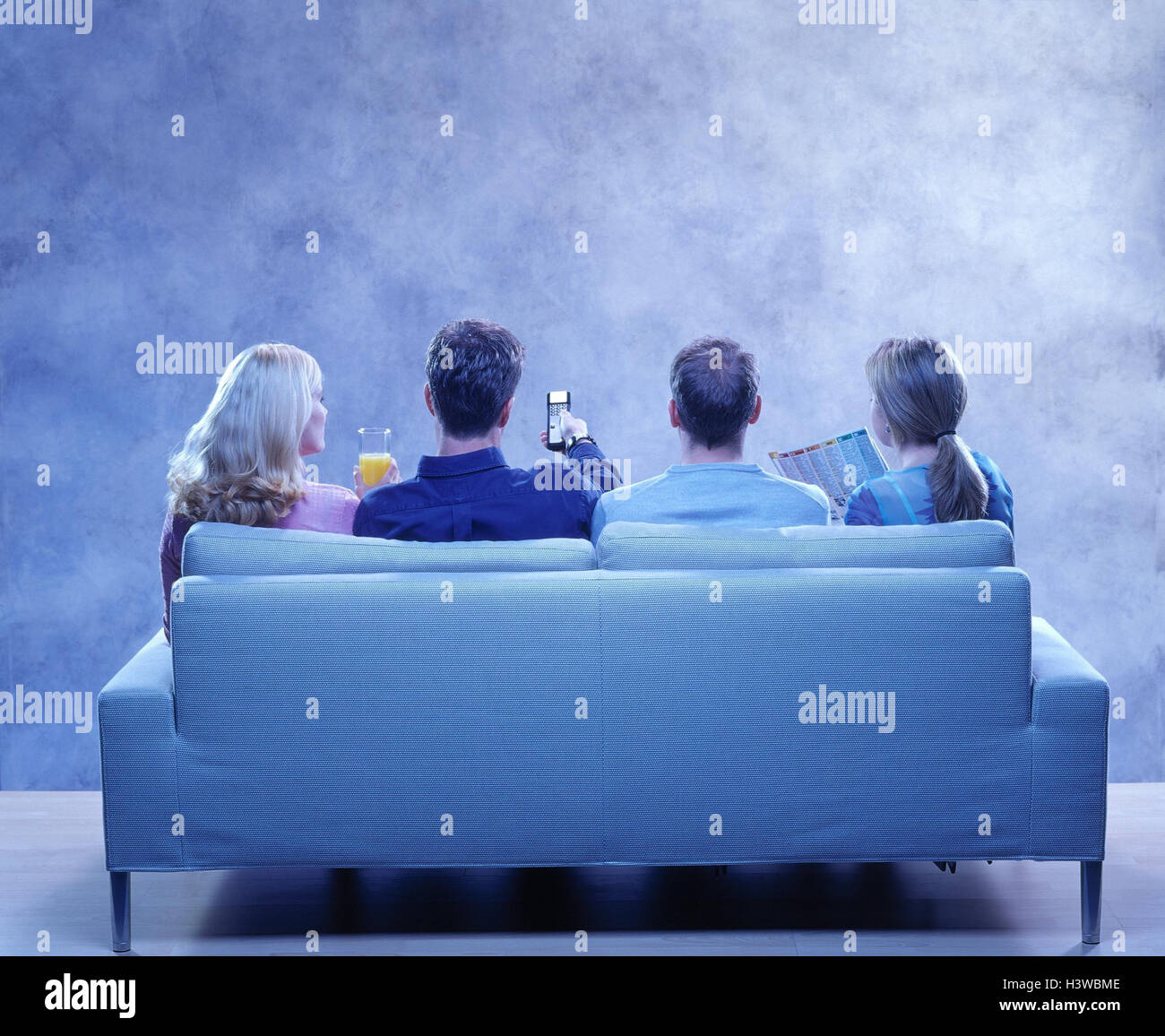 Back Of Couch With People