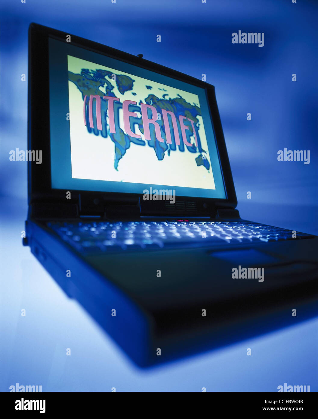 Notebook computer, monitor, Internet, computer, laptop, access ...