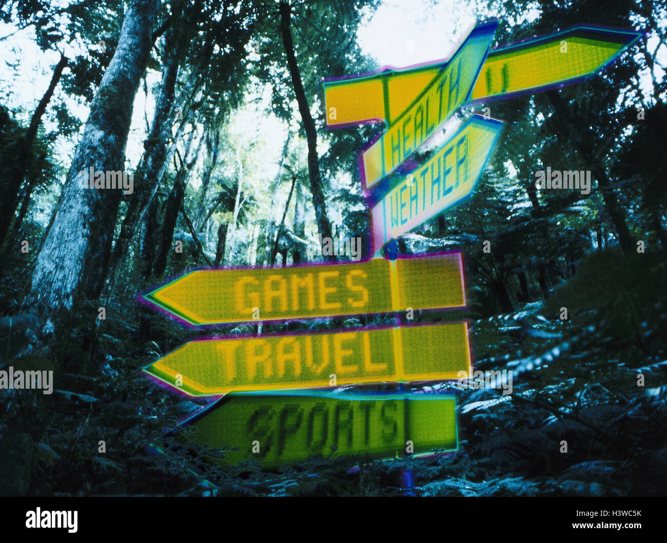 Icon, Internet, signpost, navigation, orientation, help, direction ...