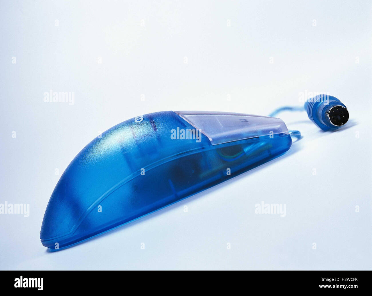 Computer-Mouse, side view, cable, connector data processing, EDP, Mouse ...