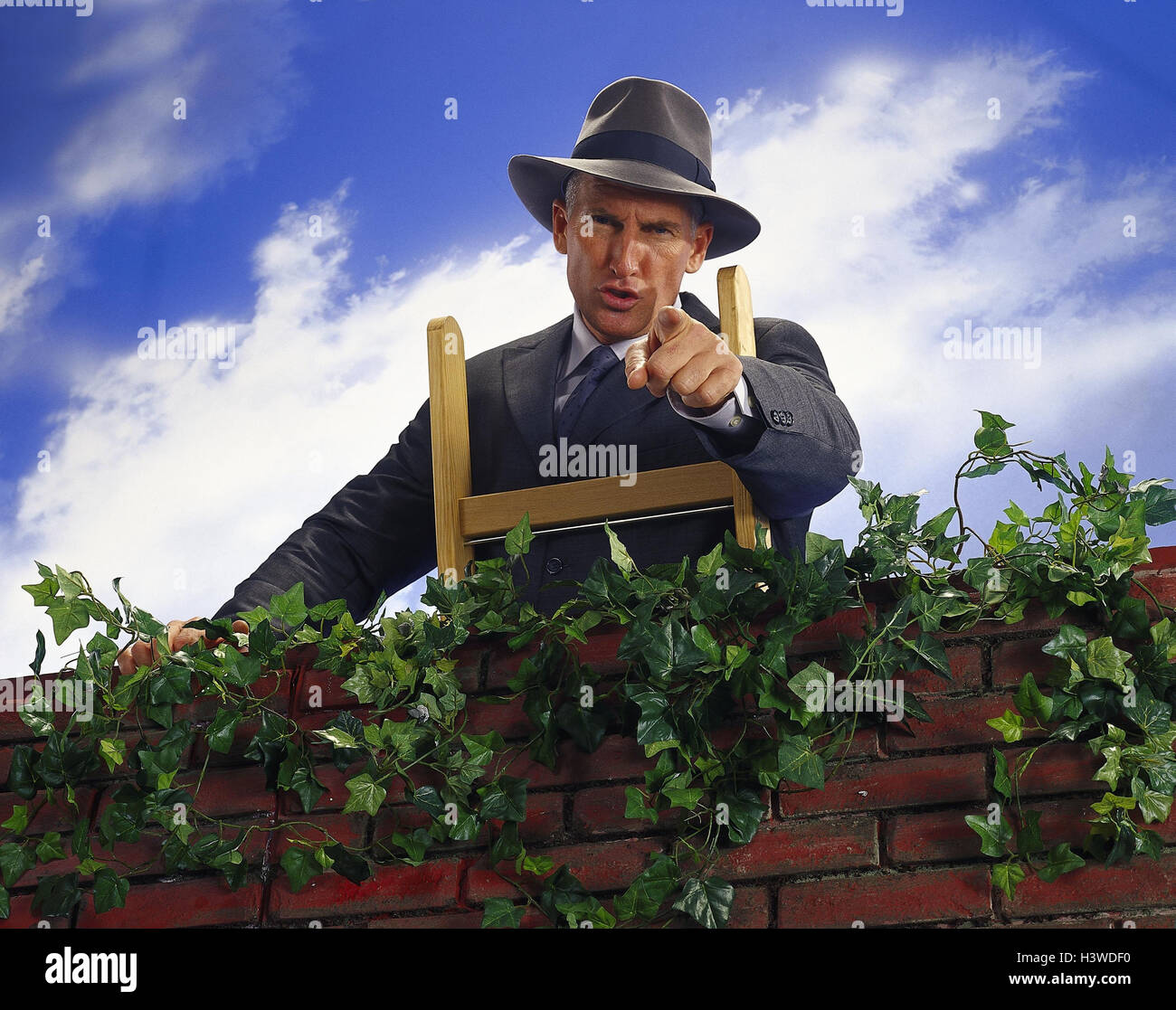 More poorly, man, suit, care, conductor, gesture, interpret Men, brick ...