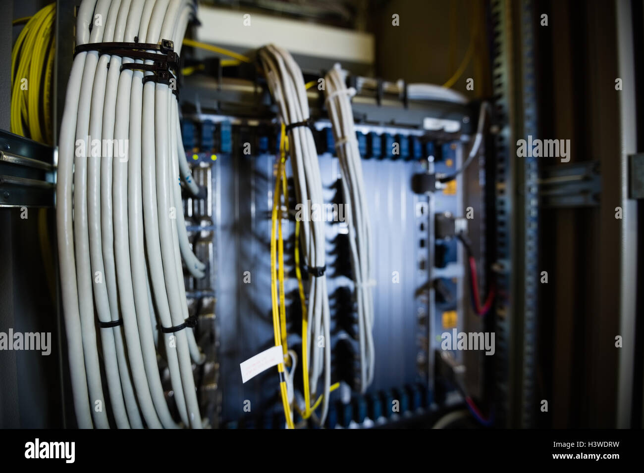 Close-up of rack mounted server Stock Photo - Alamy