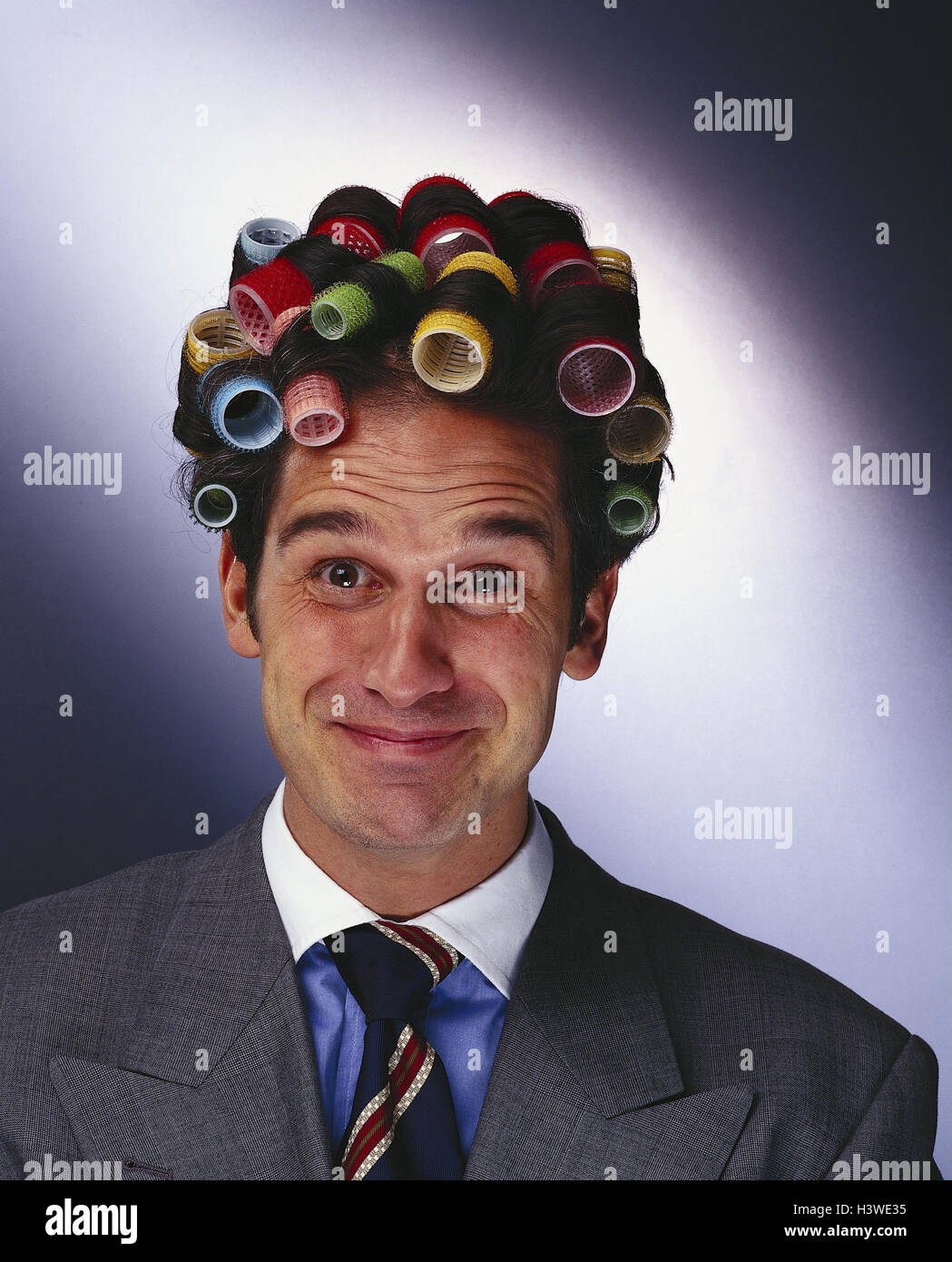 Curlers man hi-res stock photography and images - Alamy