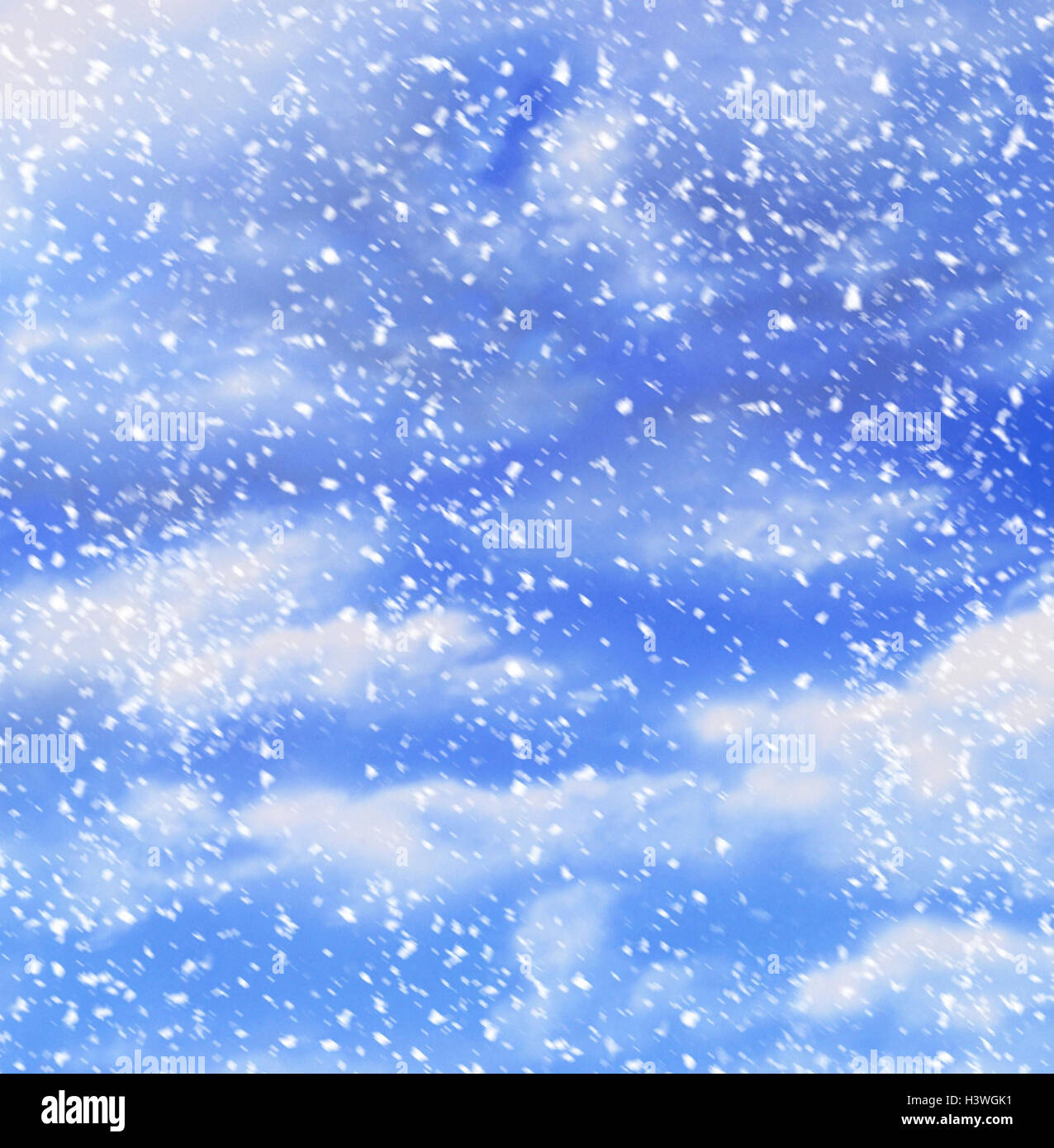 Cloudy sky, snowfall heaven, snow, snowflakes, weather, winter, weather ...