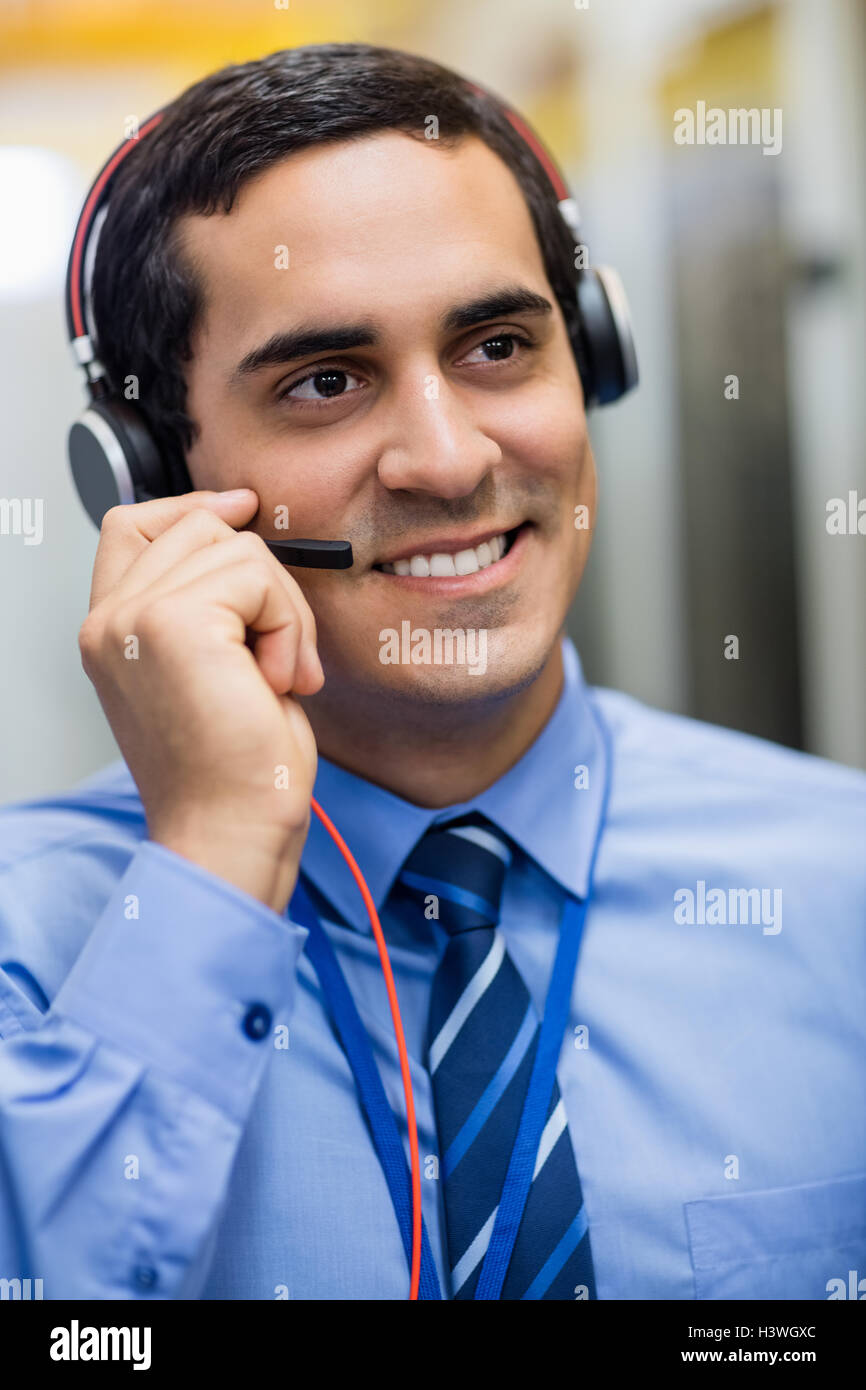 Male and head phones hi-res stock photography and images - Alamy