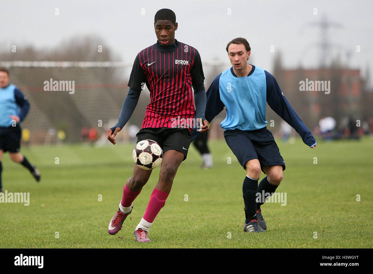 Byron (black/pink) vs Hatch Lane (light blue/dark blue) - East London ...