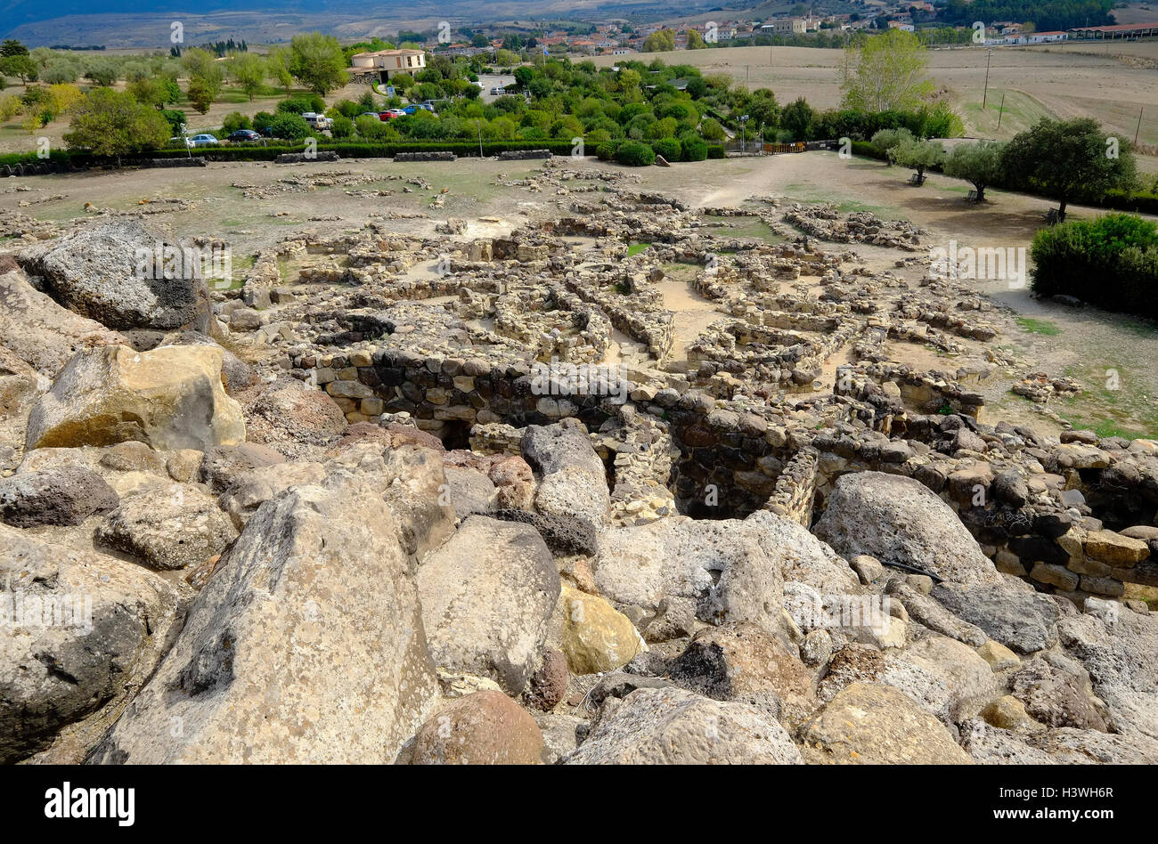 su nuraxi, barumini. sardinia, italy Stock Photo - Alamy