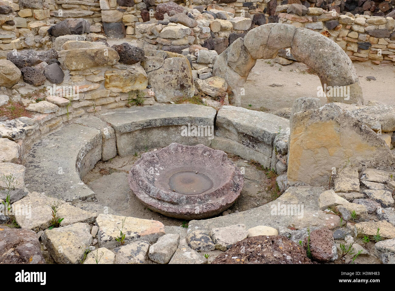 su nuraxi, barumini. sardinia, italy Stock Photo - Alamy