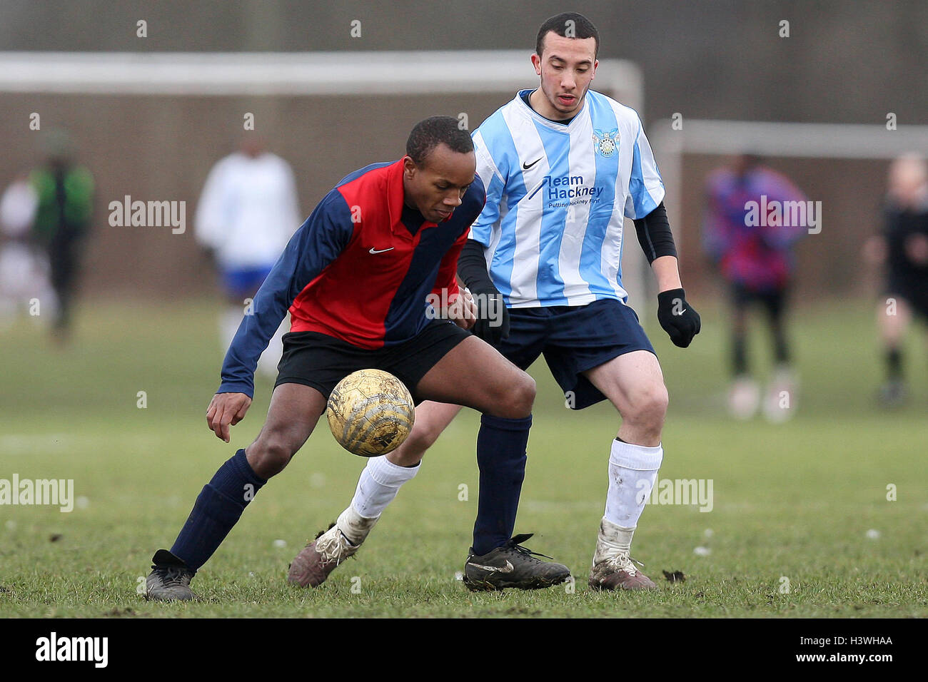 Clapton Rangers (light blue/white) vs White Swan & Cuckoo (red/blue ...