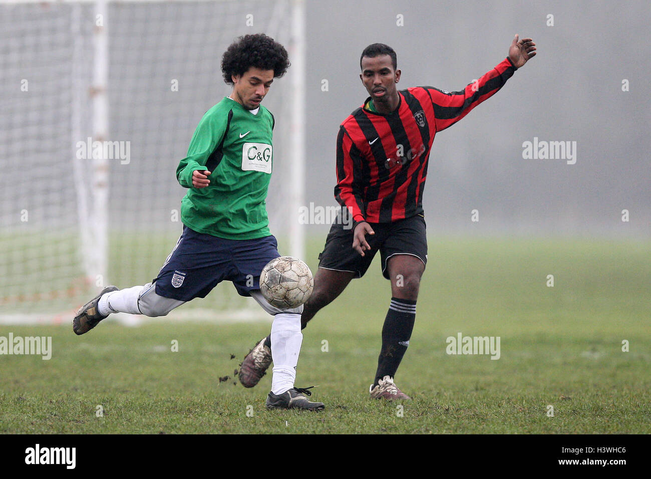 Concordia (red/black) vs Homerton Rangers 'B' (green) - East London ...