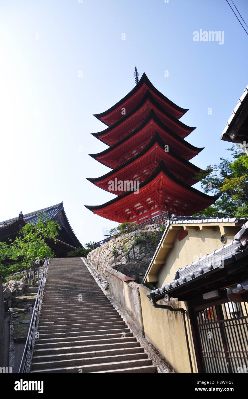 Five-story pagoda Japan Stock Photo - Alamy