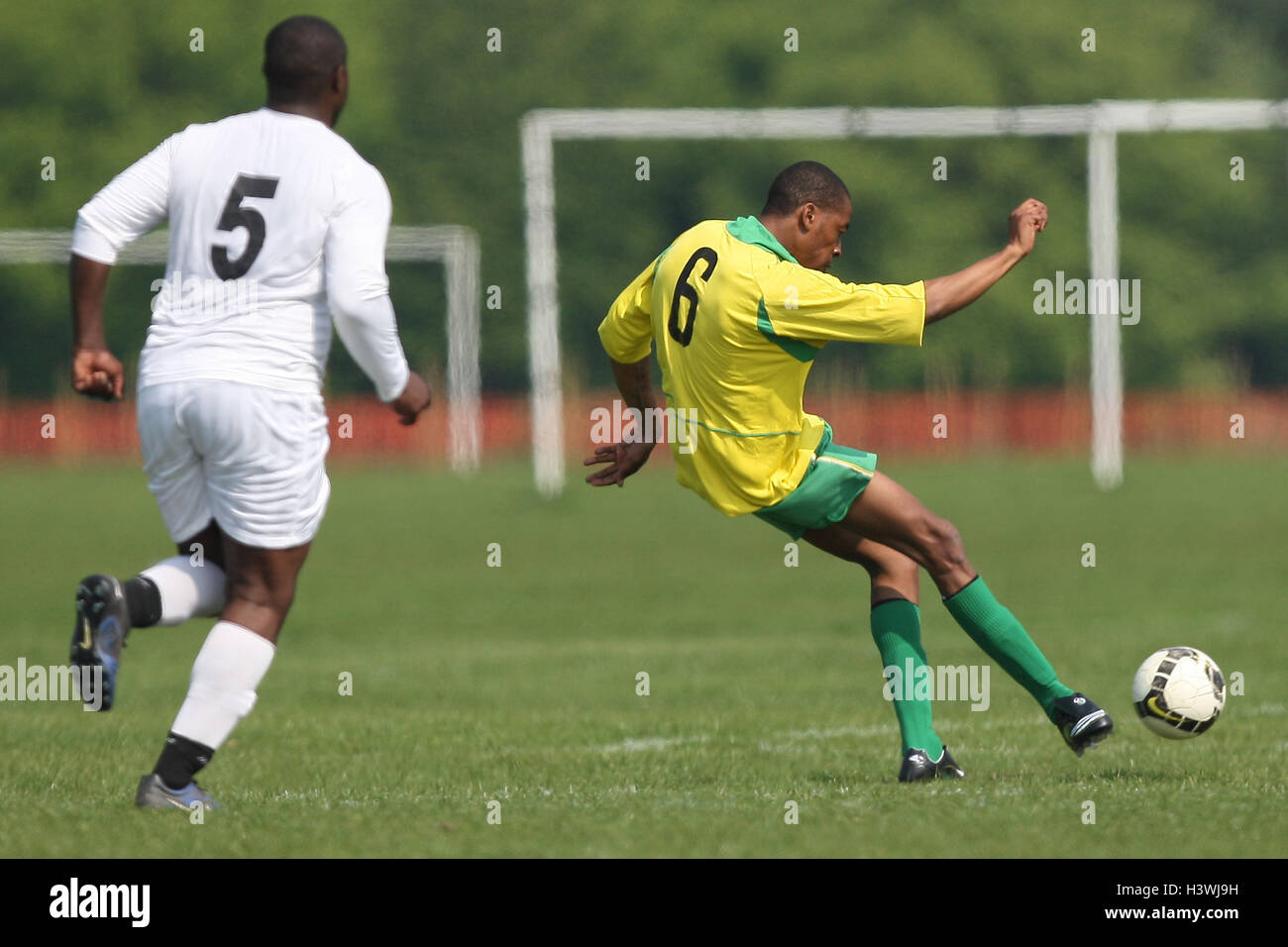 Hackney Downs score their second and winning goal and celebrate ...