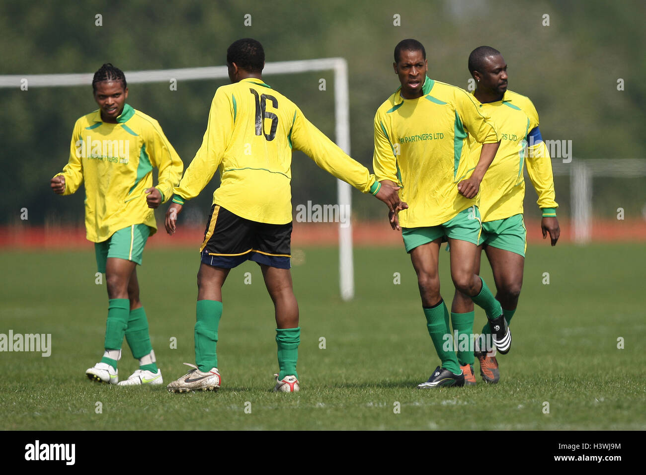 Hackney Downs score their second and winning goal and celebrate ...