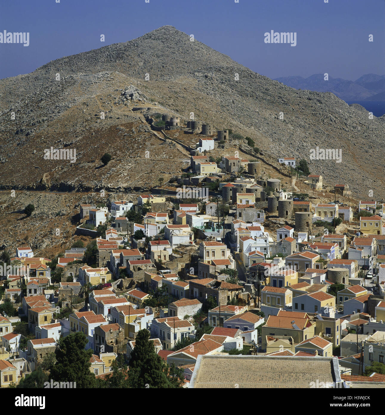Greece, island Simi, Horio, local view, Dodekanes, island, Symi, the ...
