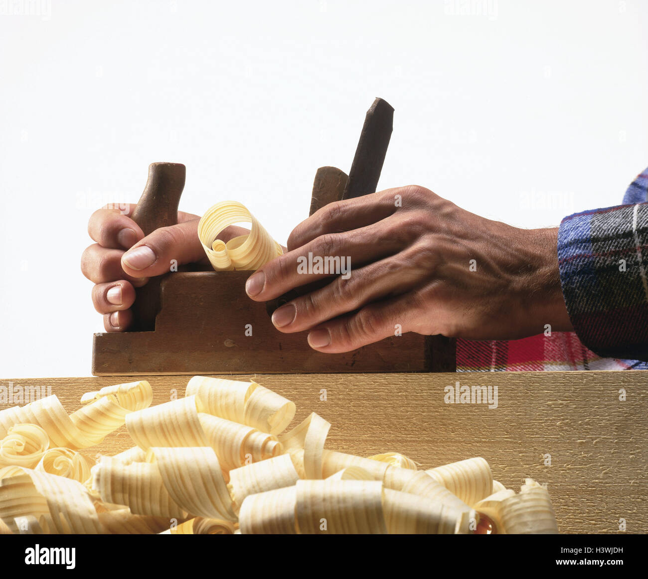 Carpenters, work, chop detail, hands, planes man, wood processing ...