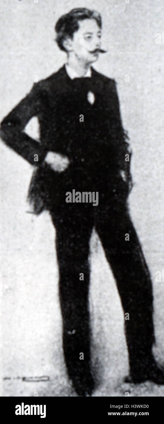 Photographic portrait of Enrique Granados (1867-1916) a Spanish pianist ...