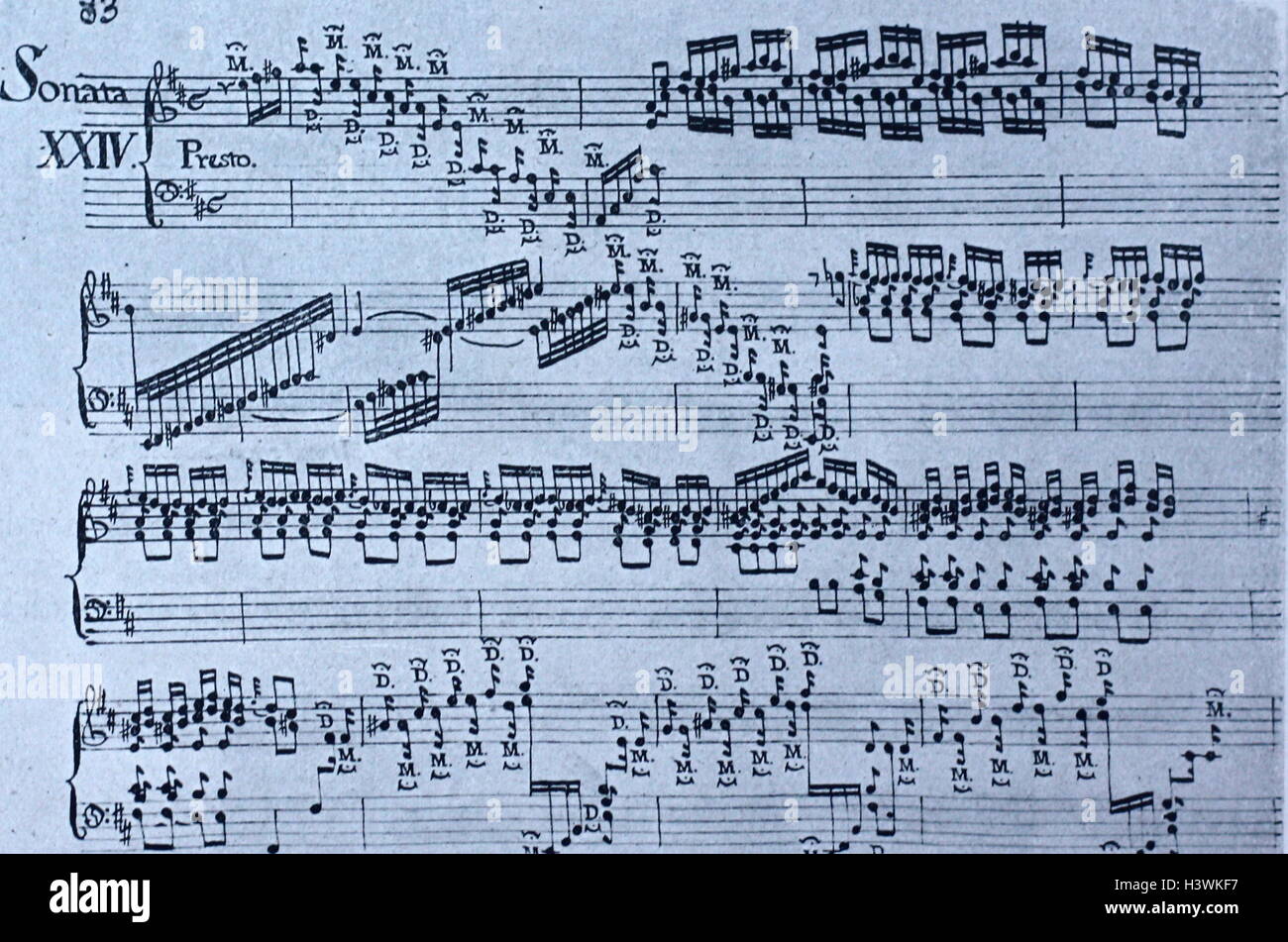 Sample from Exercises for harpsichord by Domenico Scarlatti (1685-1757 ...
