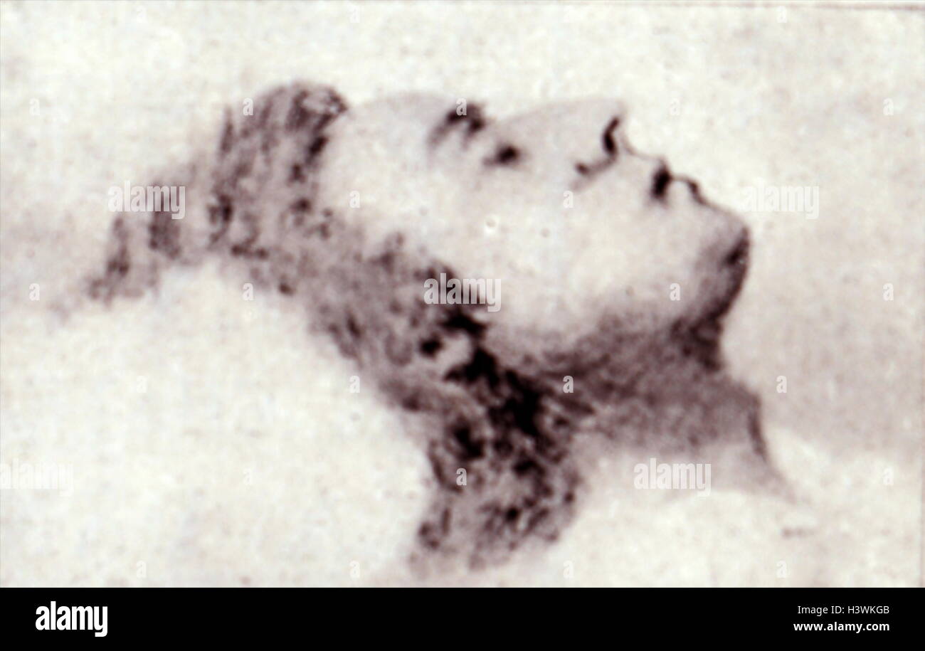 Sketch of Frédéric Chopin (1810-1849) a Polish composer and virtuoso ...