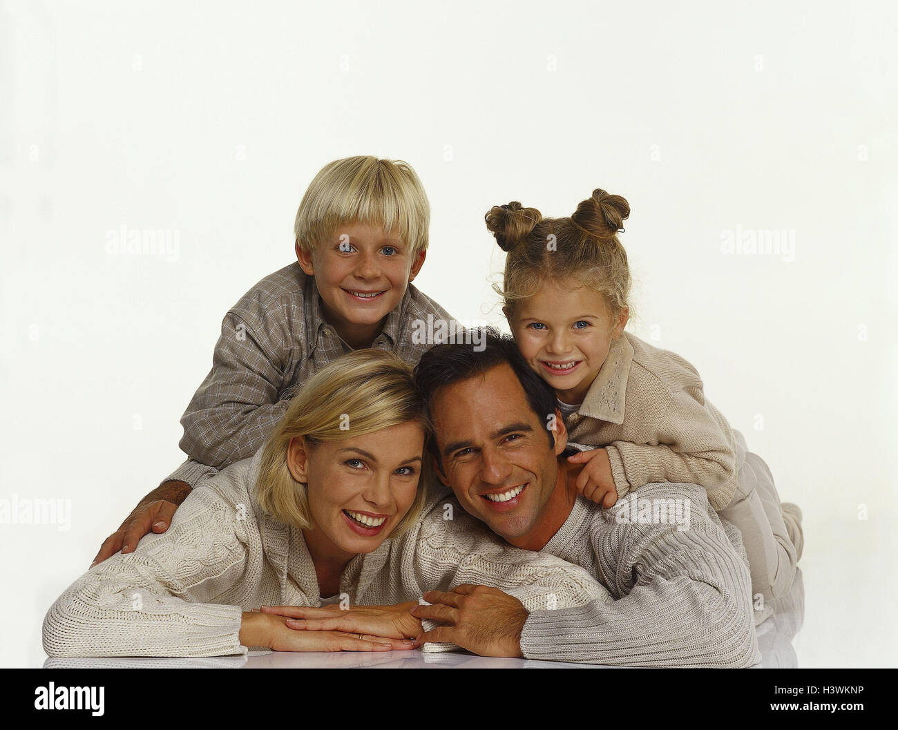 Family, group picture Families, parents, children, two, son, subsidiary ...