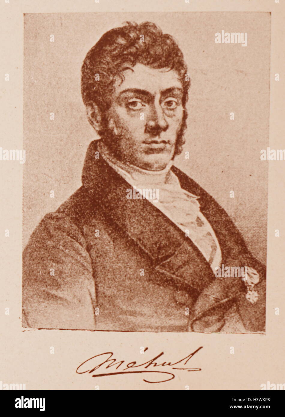 Portrait of Étienne Nicolas Méhul (1763-1817) a French composer during ...