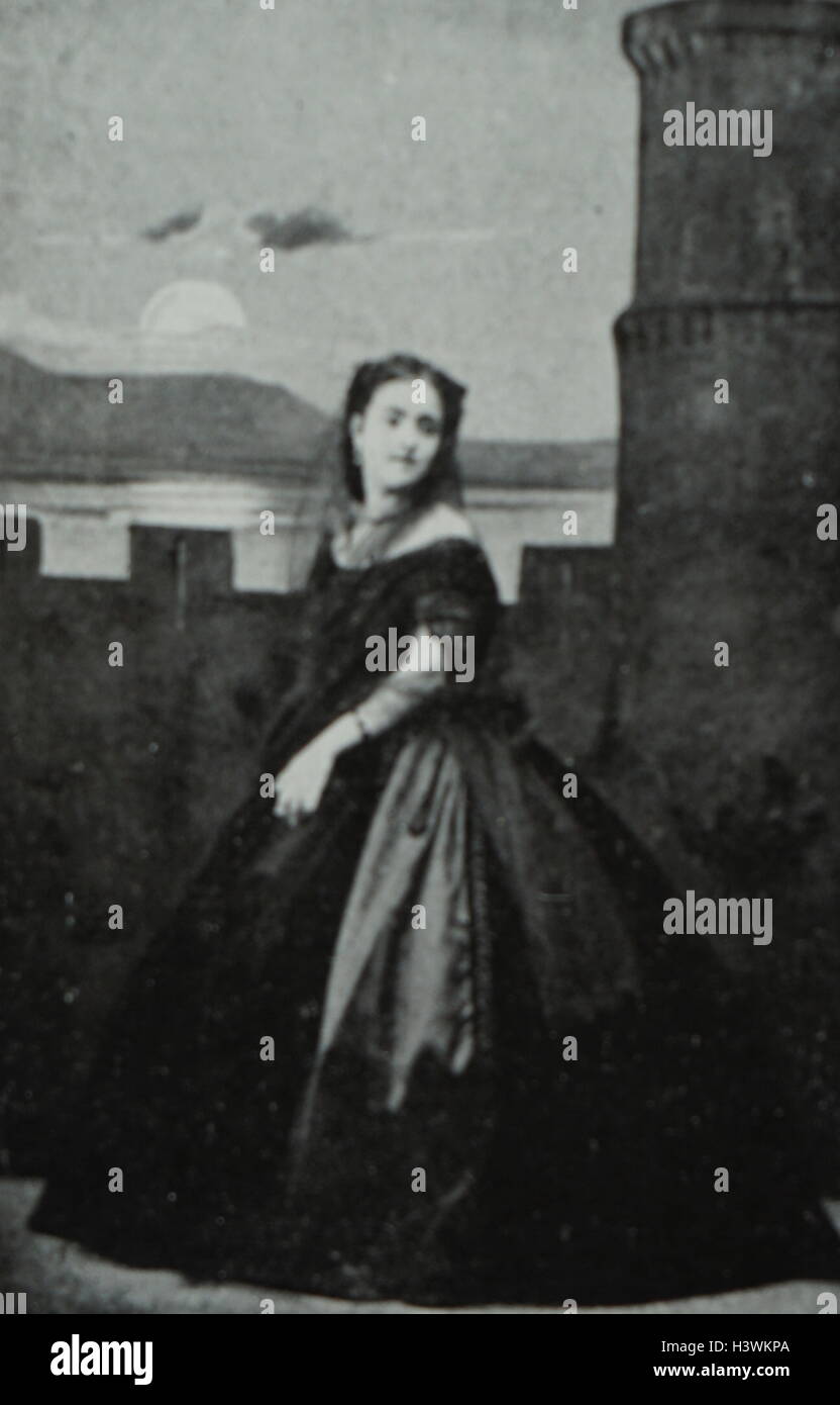 Portrait of Adelina Patti (1843-1919) an Italian-French 19th-century ...