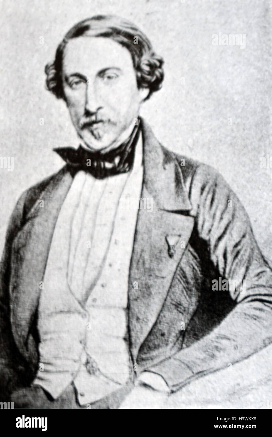 Portrait of Sebastián Iradier (1809-1865) a Spanish Basque composer ...